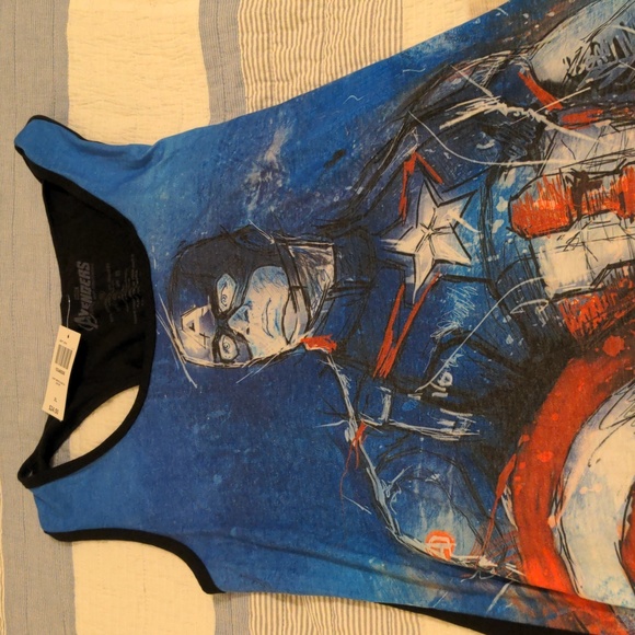 Marvel | Tops | Captain America Tank Top | Poshmark